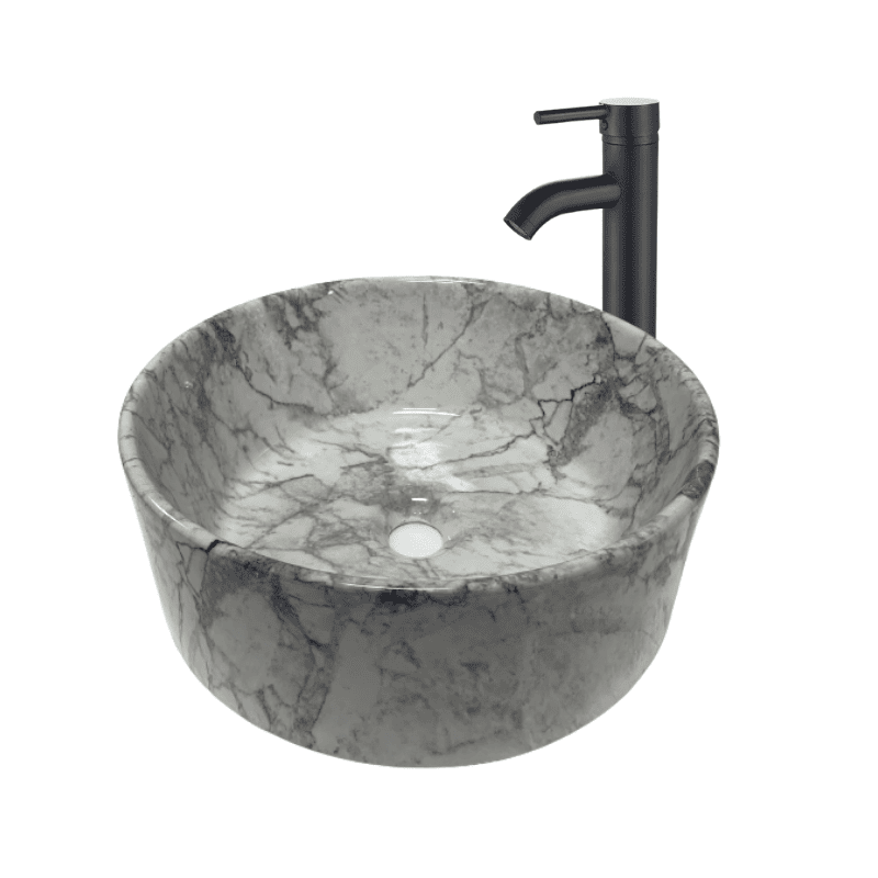 RUBY CANADA Vessels Marble Round Sink