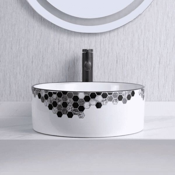 RUBY Vessels Ceramic Round Sink