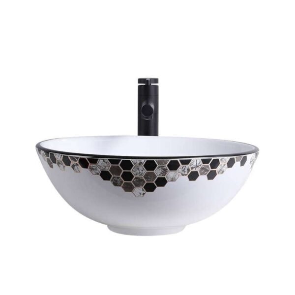 RUBY Vessels Ceramic Round Sink