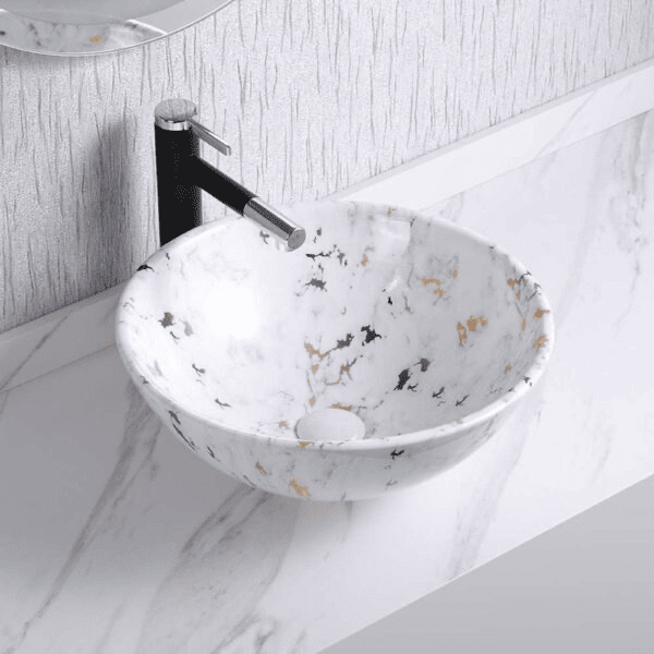 RUBY Vessels Ceramic Round Sink