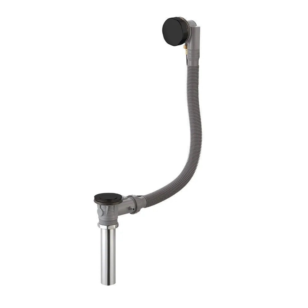 RUBY Flexible Bathtub POP UP Drain and Overflow in Matte Black ...