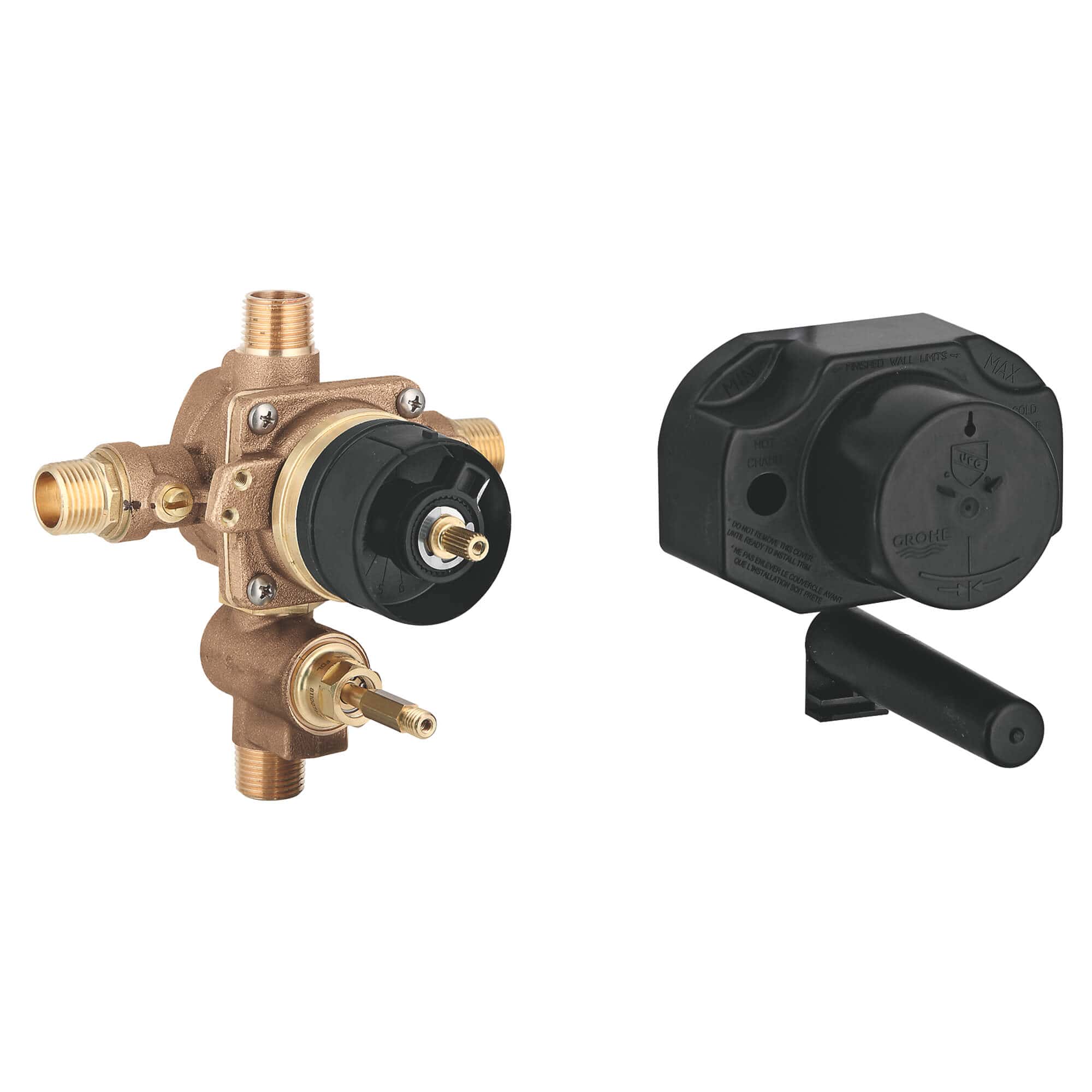 GROHE NON RAPIDO® PRESSURE BALANCE ROUGH-IN VALVE WITH BUILT-IN DIVERTER